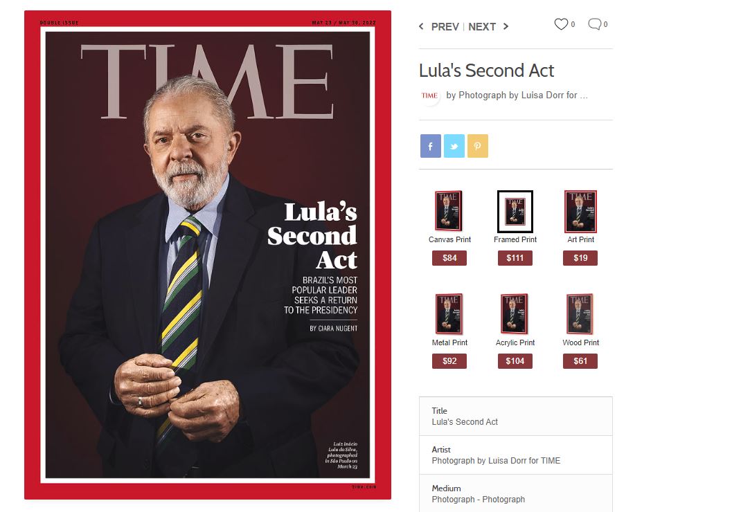 O negócio maroto da Time com a capa de Lula