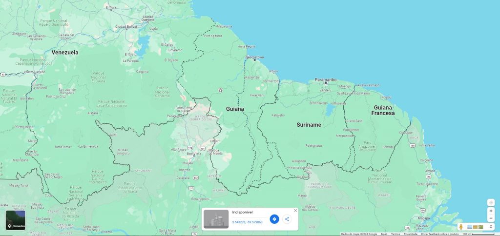Google Maps não quer se meter na disputa por Essequibo - Crusoé